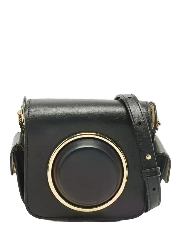 Michael Kors Leather Camera Bag - Black