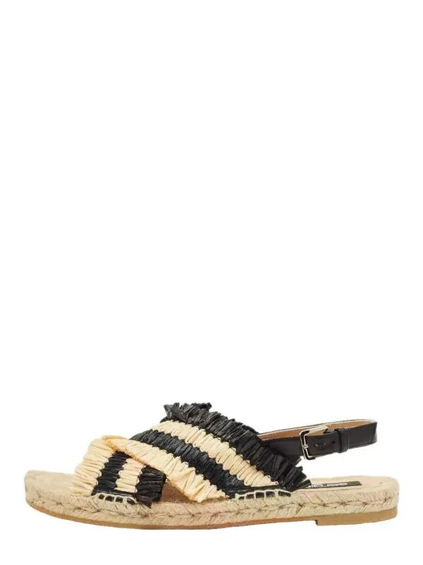 SERGIO ROSSI Kauai Espadrilles - Black