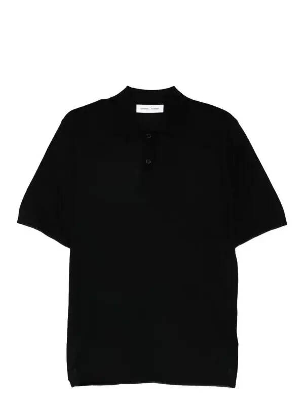 SAMSOE SAMSOE Buttoned Polo Shirt - Black