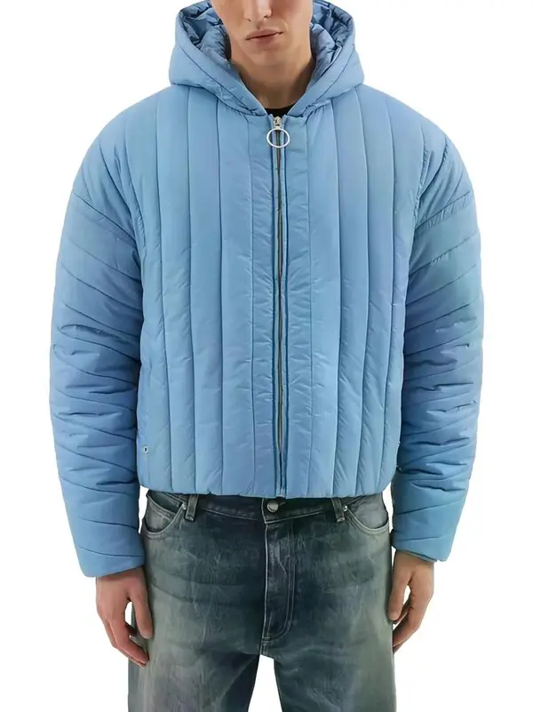 1989 STUDIO Hooded Quilted Jacket - Blue