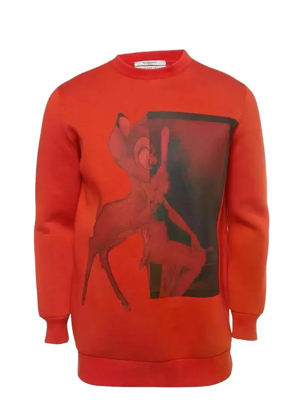 Givenchy Bambi-print Crew-neck Sweatshirt - Red