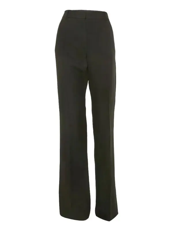 Valentino Garavani Wool Straight Trousers - Black