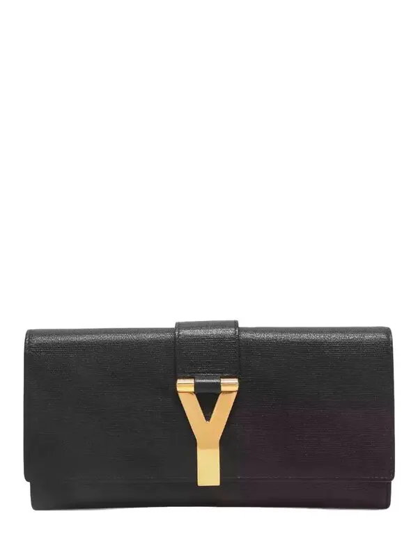 Saint Laurent Y Line Clutch Bag - Black