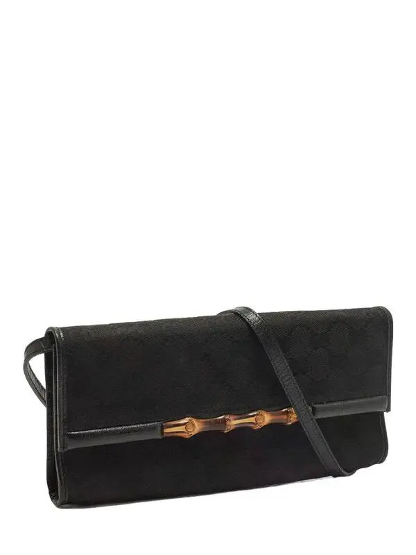 Gucci Monogram Clutch Bag - Black