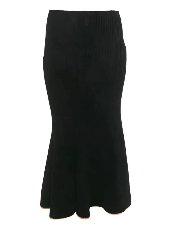 Moncler Vintage Knit Midi Skirt - Black