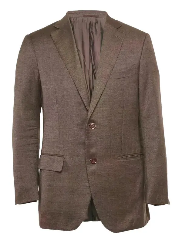 Ermenegildo Zegna Single-breasted Blazer - Brown