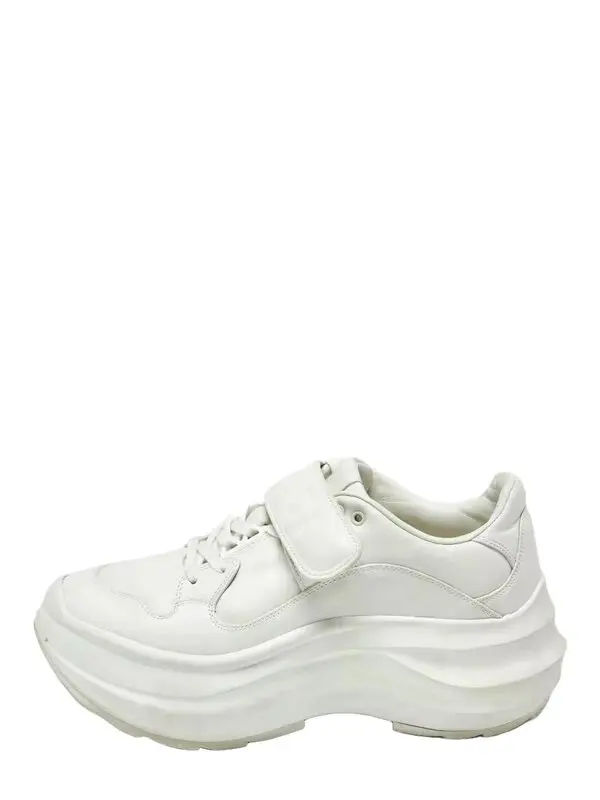 Gucci Leather Platform Sneakers - White