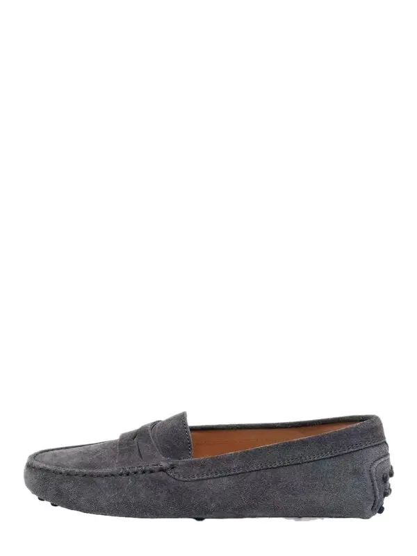 TOD'S Pebble Suede Loafers - Grey