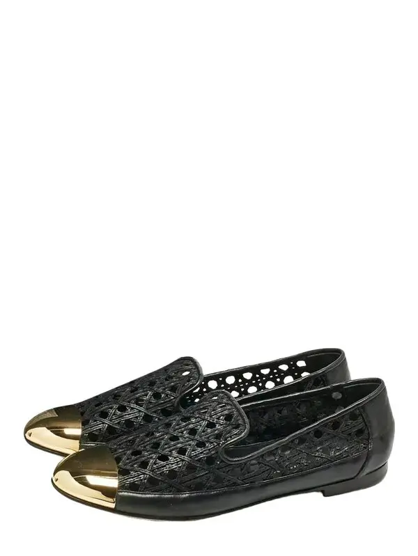 GIUSEPPE ZANOTTI Leather Cap-toe Loafers - Black