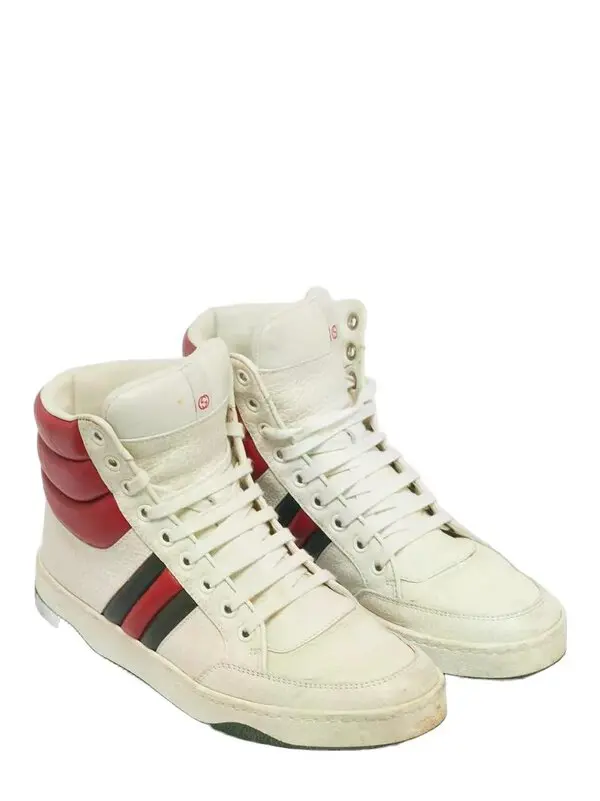 Gucci Leather High-top Sneakers - Neutrals