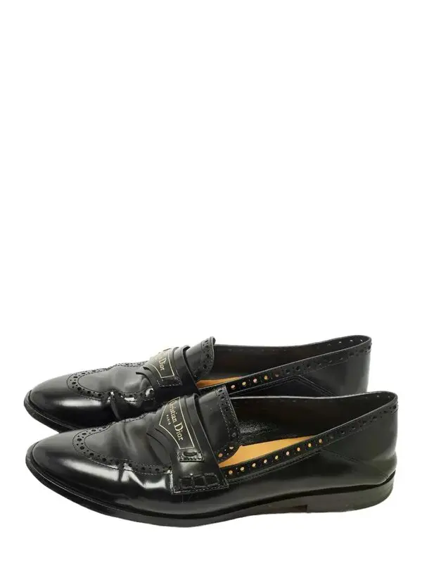 Dior Leather Loafers - Black