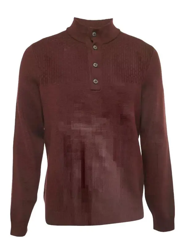 BOSS Button Knitwear - Red