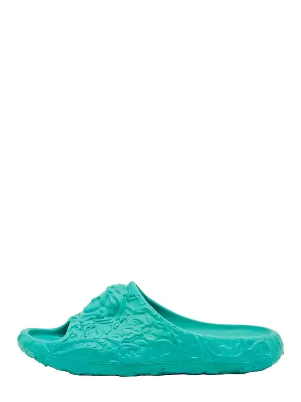 Versace Baroque Medusa Slides - Blue