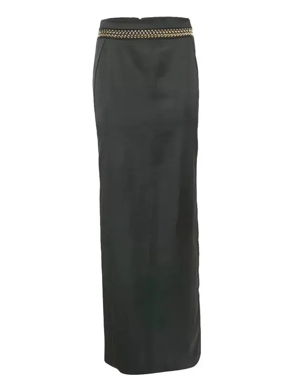 Just Cavalli Vintage Satin Maxi Skirt - Black