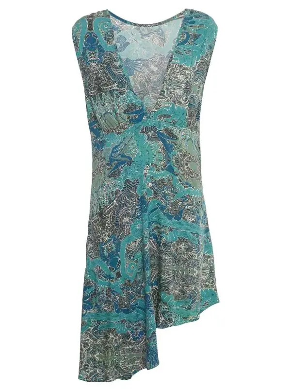Zadig&Voltaire Abstract-pattern Mini Dress - Blue