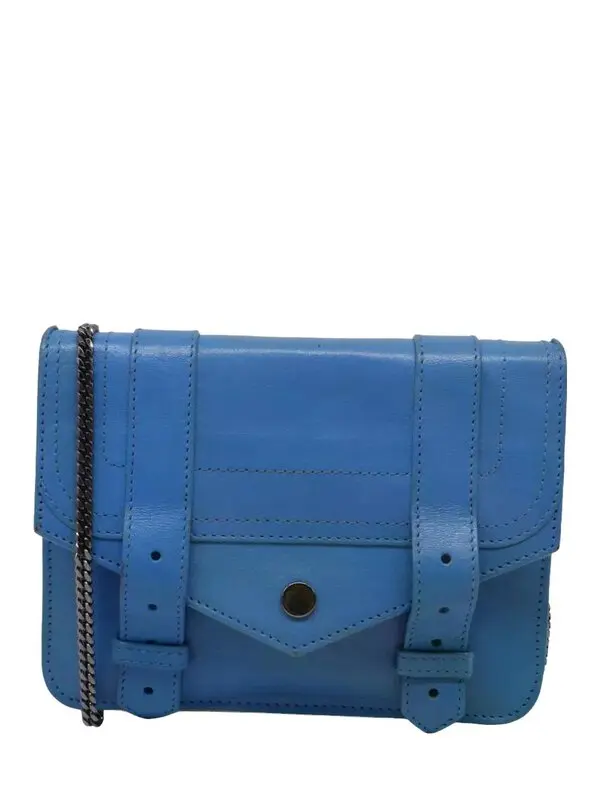 Proenza Schouler Ps1 Leather Chain Wallet - Blue