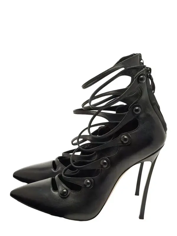 GIANVITO ROSSI Straps Leather Pumps - Black