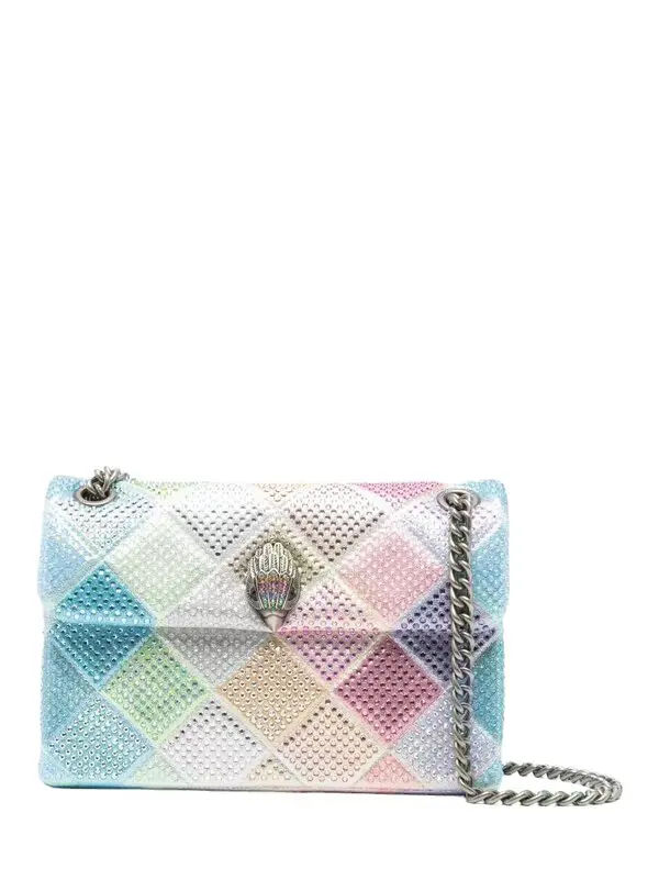 Kurt Geiger Mini Kensington Diamanté Embellished Shoulder Bag - Blue