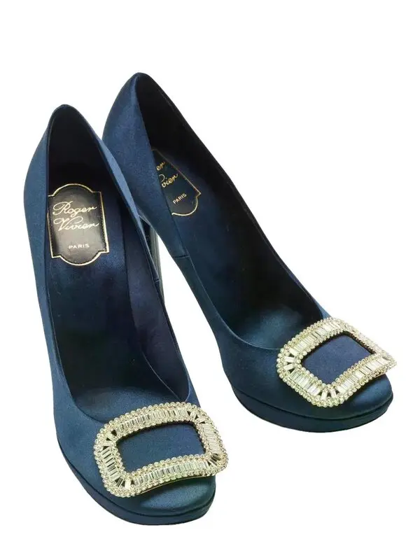 ROGER VIVIER Limelight Buckled Pumps - Blue
