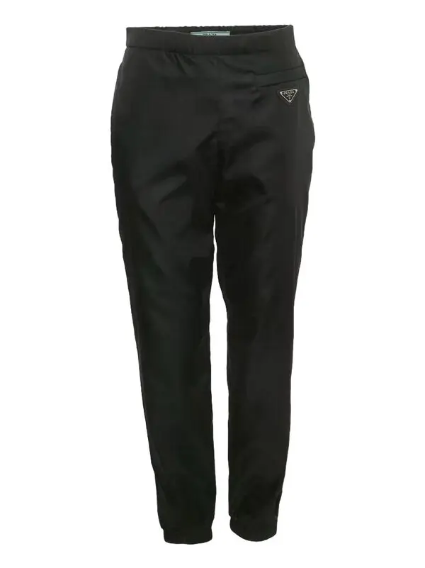 Prada Triangle-logo Trousers - Black