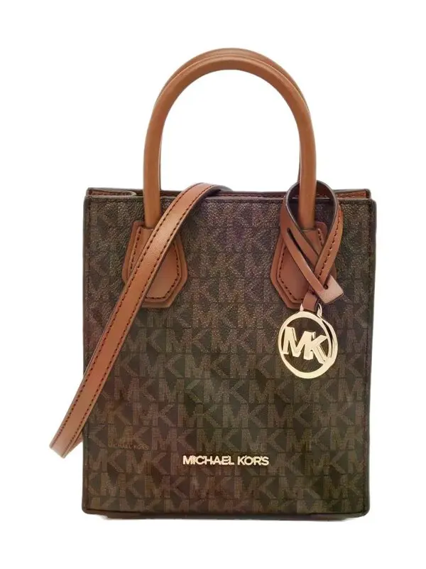 Michael Kors Mercer Coated Canvas Tote Bag - Brown