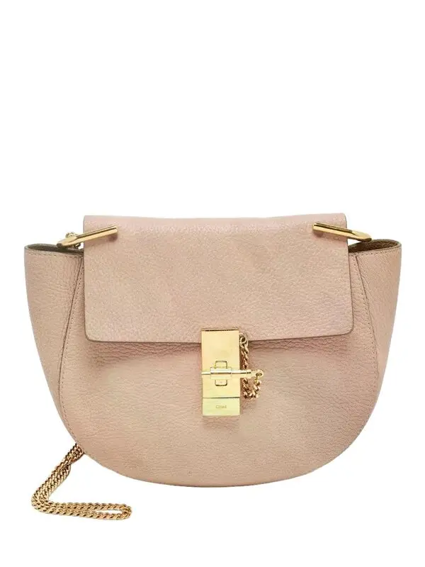 Chloé Medium Drew Leather Shoulder Bag - Pink