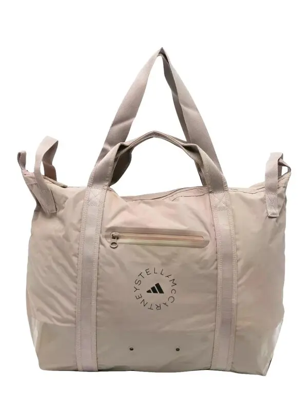 Adidas Logo-print Zip Tote Bag - Grey