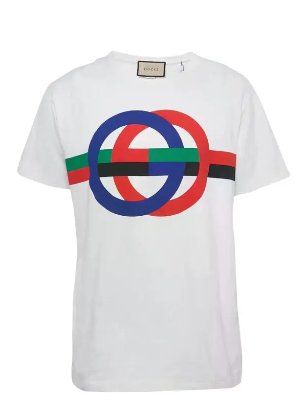 Gucci Printed Cotton T-shirt - White