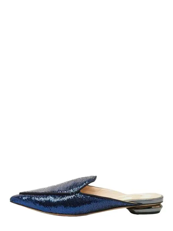 NICHOLAS KIRKWOOD Beya Sequinned Point-toe Sandals - Blue