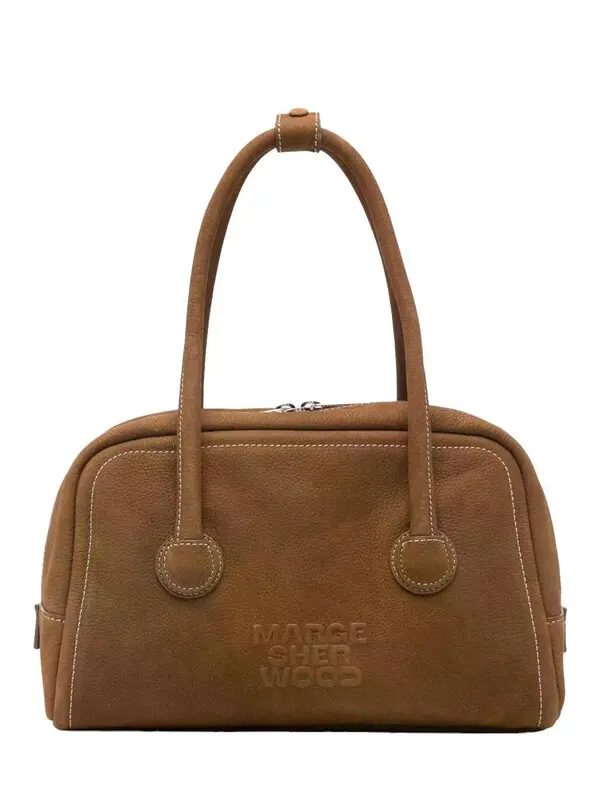 MARGESHERWOOD Embossed-logo Tote Bag - Brown
