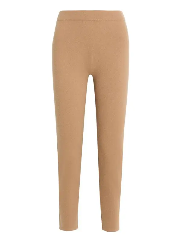 Max Mara Larix Cashmere-blend Slim-leg Pants - Camel