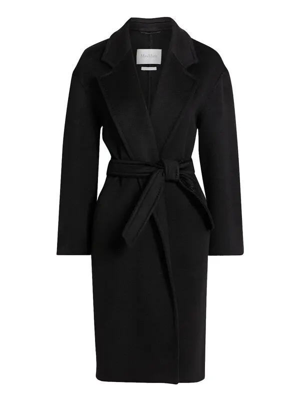 Max Mara Milinda Belted Cashmere-felt Coat - Black