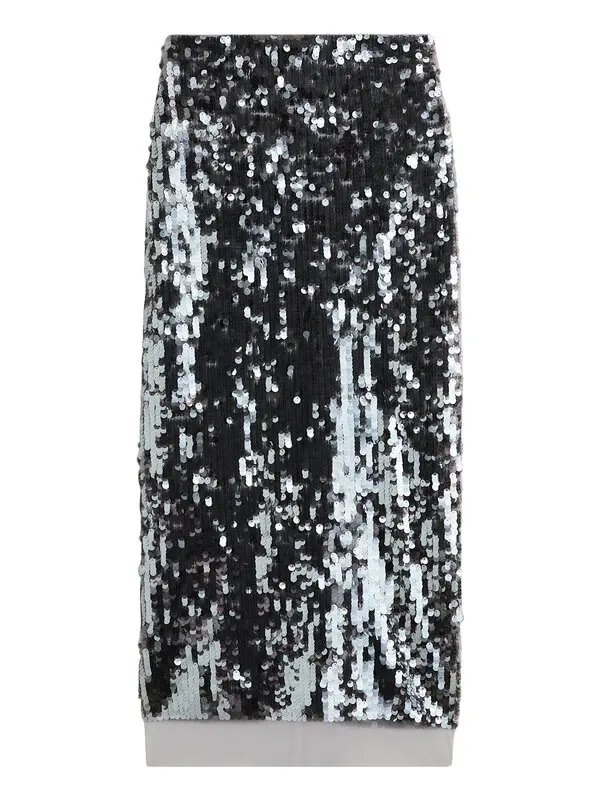 Scanlan Theodore Sequin Pencil Skirt - Grey