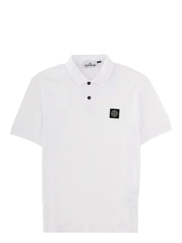 Stone Island Polo With Logo - White