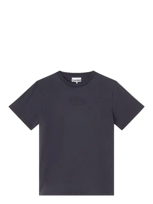 GANNI T-shirt With Logo - Black