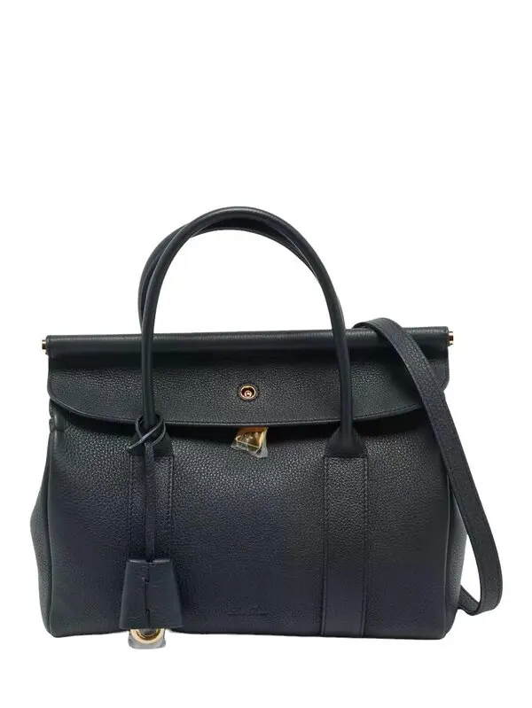 Loro Piana Loom L25 Leather Tote Bag - Blue