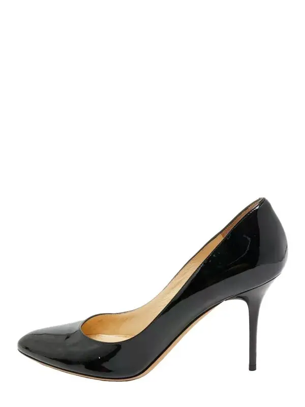 JIMMY CHOO Georgia Leather Stiletto Pumps - Black