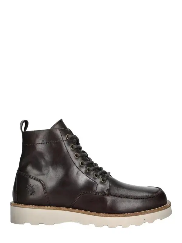Fly London Lace-up Lug-sole Boots - Brown