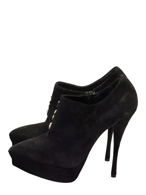 Versace Medusa Platform Boots - Black