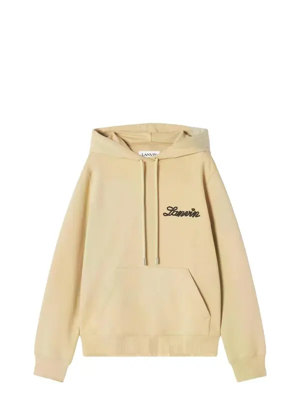 LANVIN Logo-detail Hooded - Neutrals