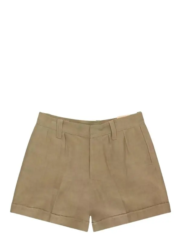 FORTELA Bedford Pleated Shorts - Neutrals
