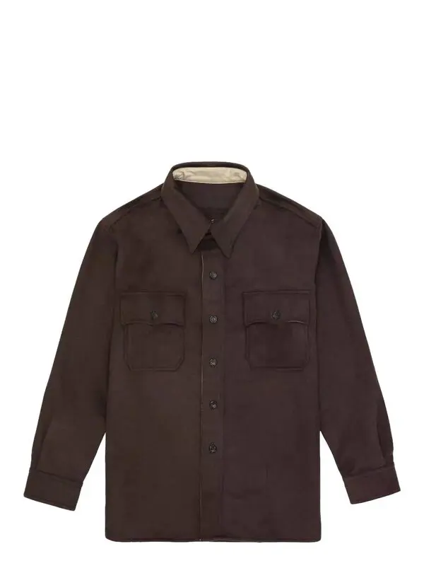 FORTELA Cpo2.0 Chest-pockets Shirt - Brown
