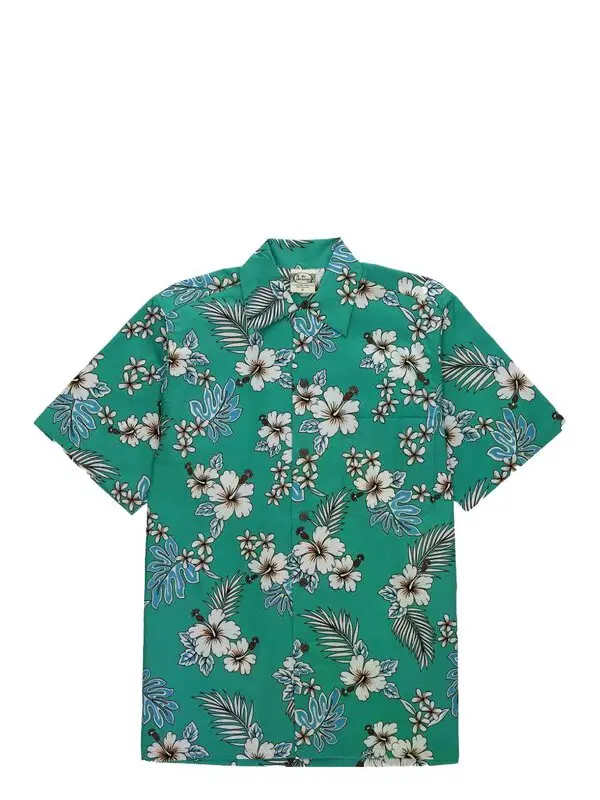FORTELA Tropical-print Short-sleeve Shirt - Green