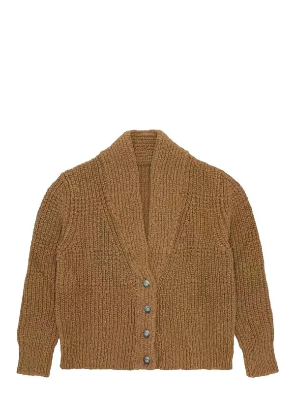 FORTELA Lola Button Cardigan - Brown