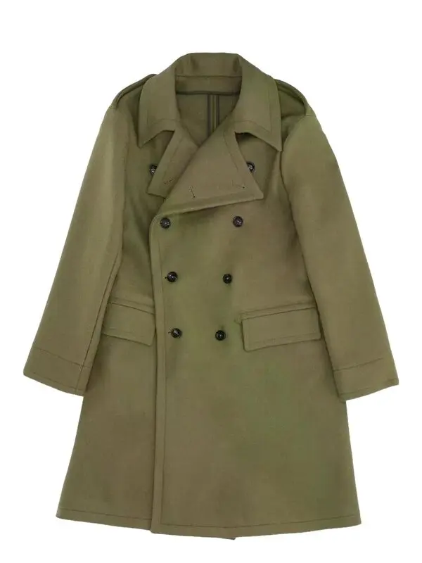 FORTELA Winston Double-breasted Coat - Green
