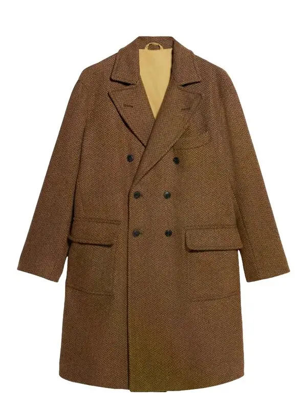 FORTELA Serwilliam1 Double-breasted Coat - Brown