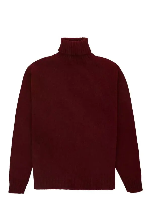 FORTELA London Ribbed-cuff Turtleneck Sweater - Red
