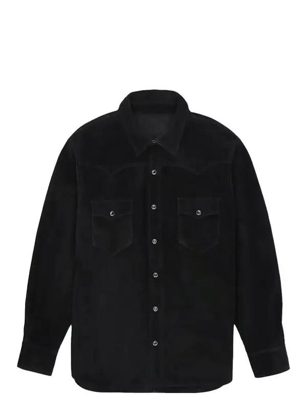 FORTELA Linda Suede Shirt - Black