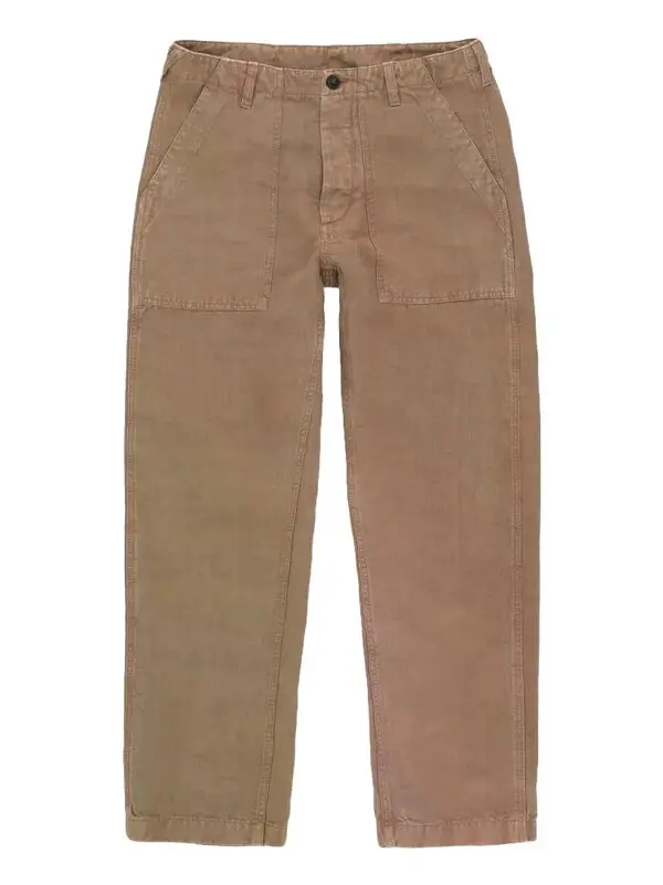 FORTELA Patch-pocket Trousers - Brown