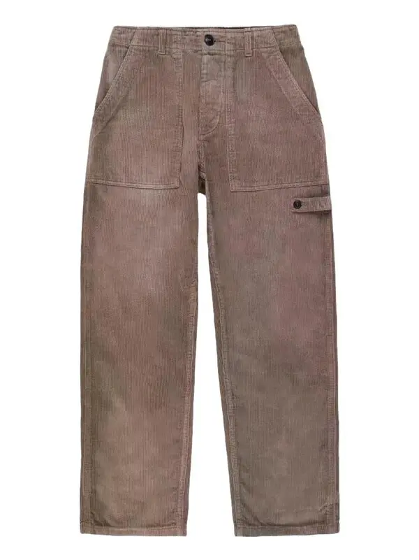 FORTELA Corduroy Patch-pocket Trousers - Brown